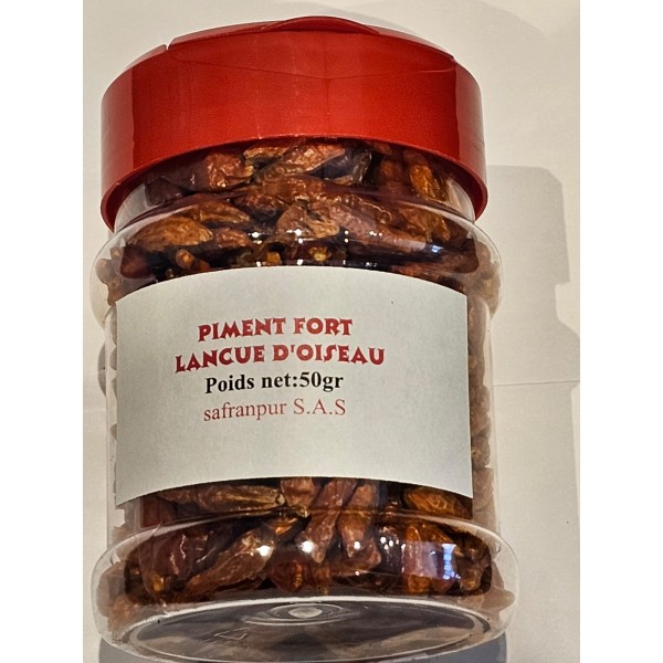 Piment fort langue d'oiseau 50 Gr - Safranpur
